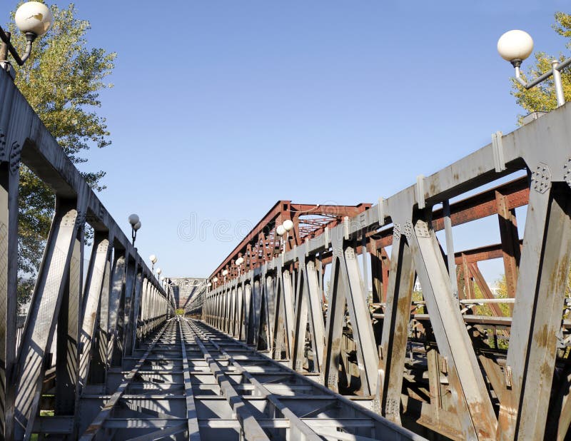 The Stary Most Bridge in Bratislava, Slovakia Stock Image - Image of ...