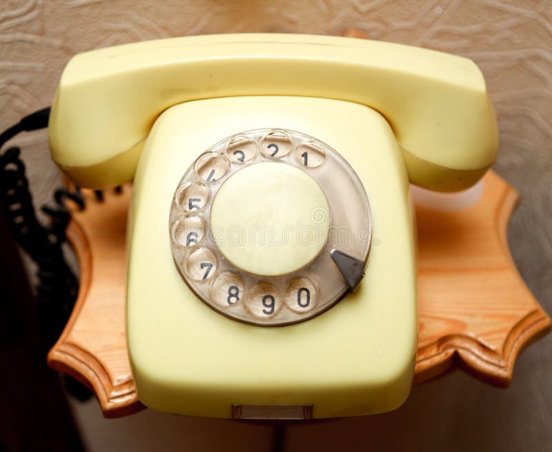Antykwarski Obrotowej Tarczy Retro Domowy Telefon Obraz Stock - Obraz ...