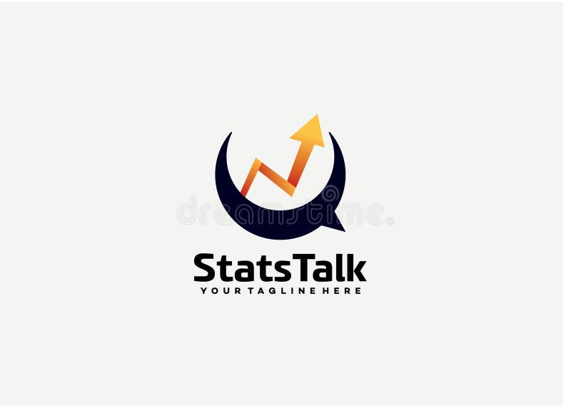 Stat Talk Logo Design Template Stock Vector - Illustration of abstract ...