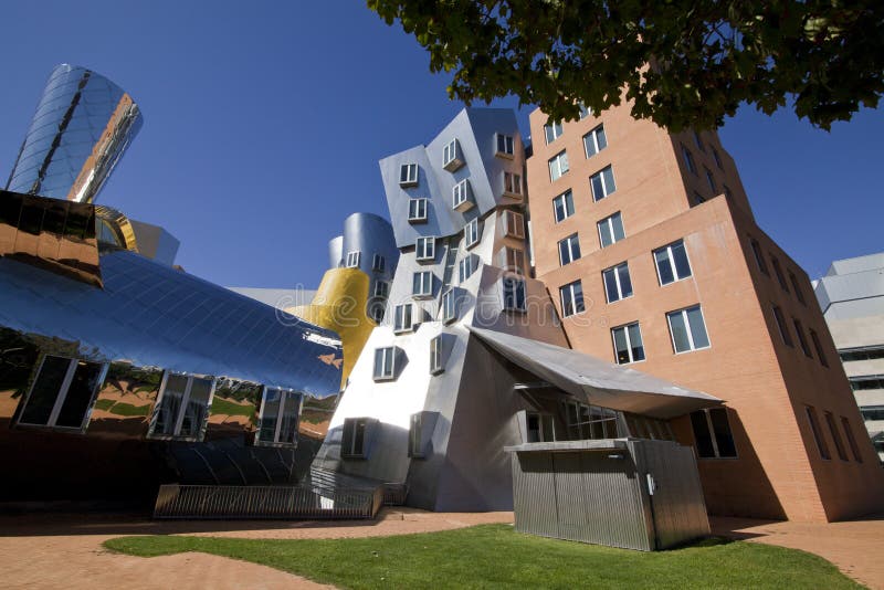 Stata Building, MIT editorial stock photo. Image of hightech - 83387423