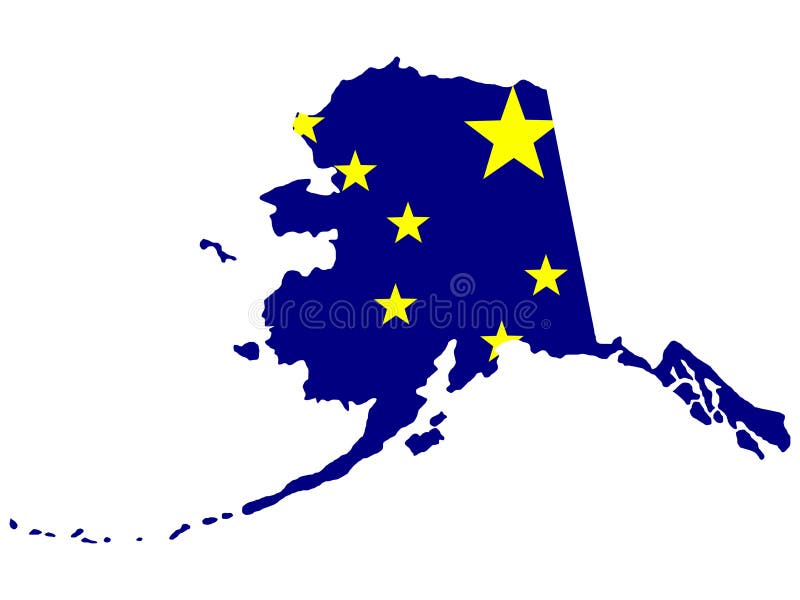State of Alaska Outline stock vector. Illustration of united - 5067843