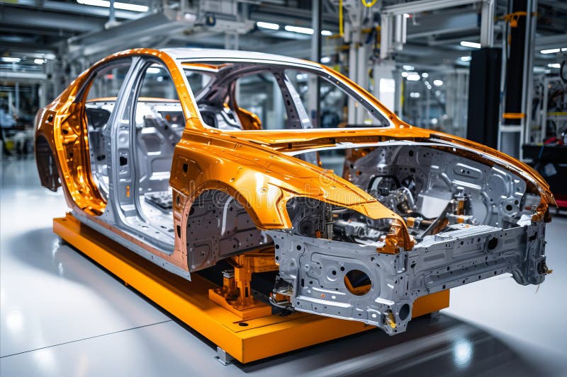 State-of-the-Art Automotive Manufacturing. Advanced Car Assembly ...