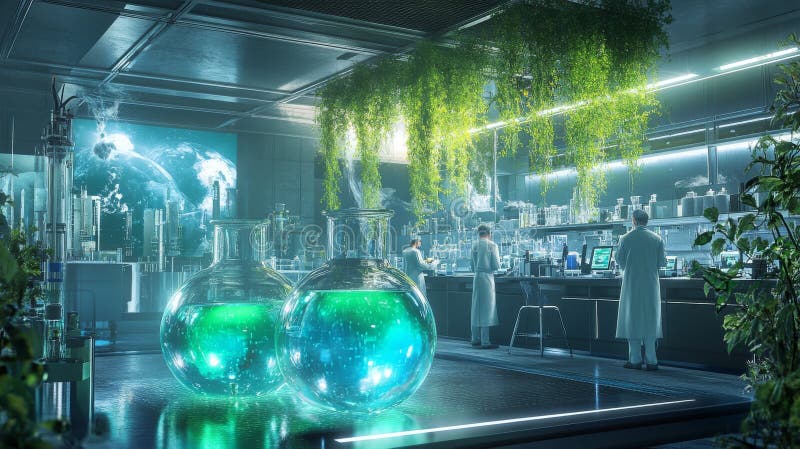 A State-of-the-art Biodegradable Packaging Lab Featuring Illuminated ...