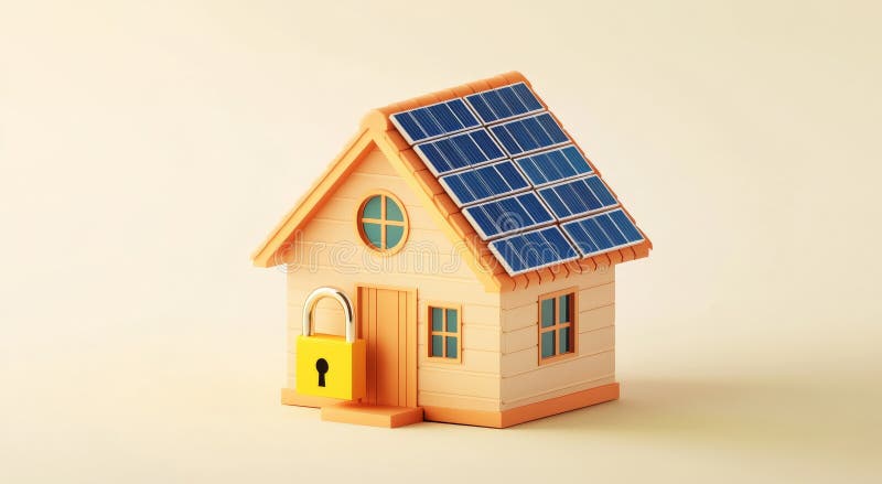 A State-of-the-art Energy-efficient Home with Solar Panels and Security ...