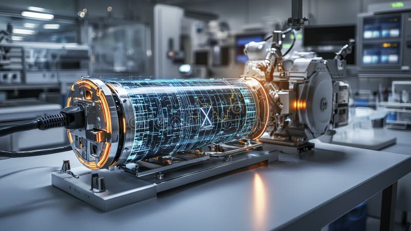 Futuristic Ev Battery Testing Clean Lab Environment Technology Showcase ...