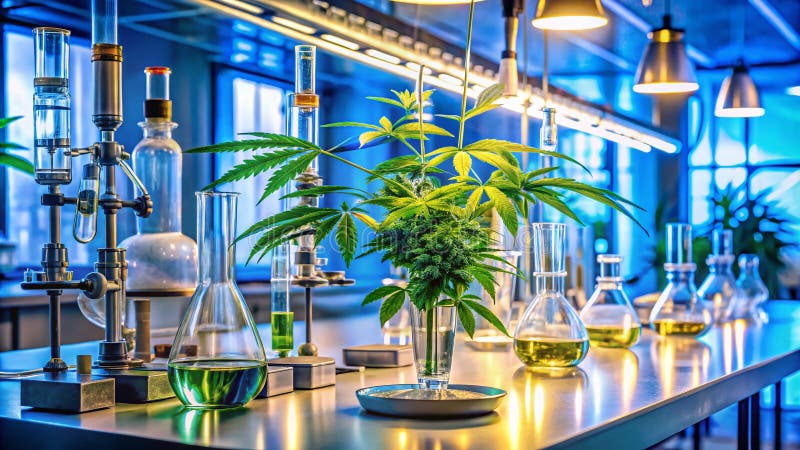 Advanced Cannabis Science Lab Exploring THC CBD Extraction Research ...
