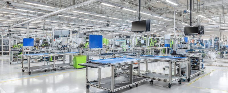 The State-of-the-art Factory Interior Featuring Advanced Manufacturing ...