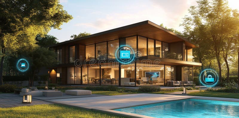 A State-of-the-art House with a Pool, Digital Technology, and a Vehicle ...