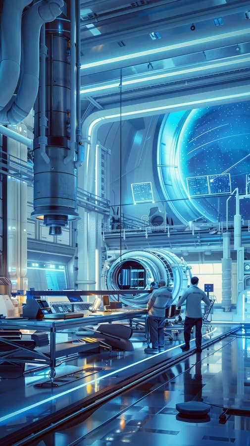 In a State-of-the-art Laboratory, Engineers and Scientists Collaborate ...