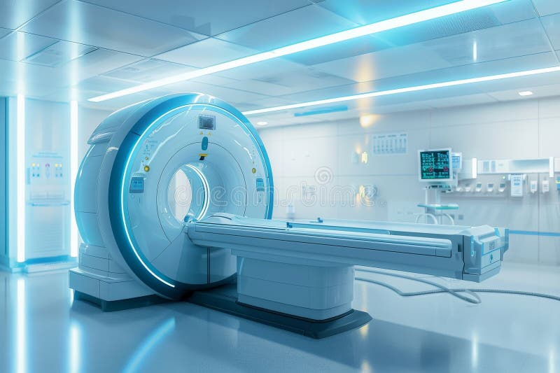 State-of-the-art Mri Machine Awaits in Pristine Hospital Corridor for ...