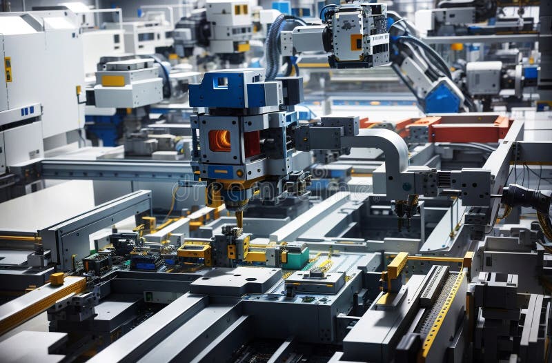 Advanced Printed Circuit Board with Components Electronics Assembly ...