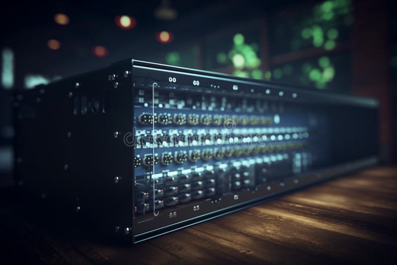 State-of-the-Art Server Room with Rows of High-Tech Servers Stock ...