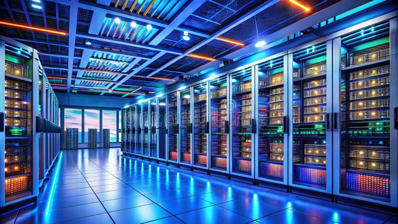 High Performance Server Room Advanced Data Storage Network ...