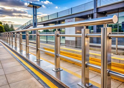 Robust Stainless Steel Platform Railing System Ensures Fall Protection ...