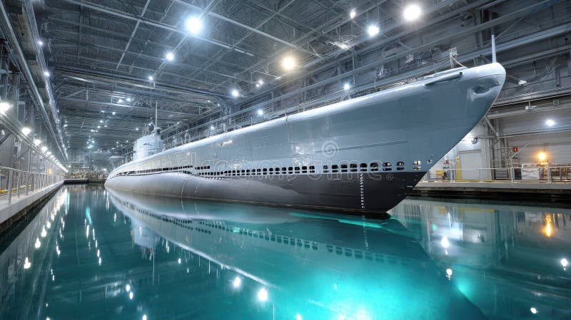 Submarine Equipped with Battleship Gun Ready for Underwater Combat ...