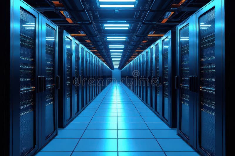 State-of-the-Art Supercomputer Center Interior Design Stock ...