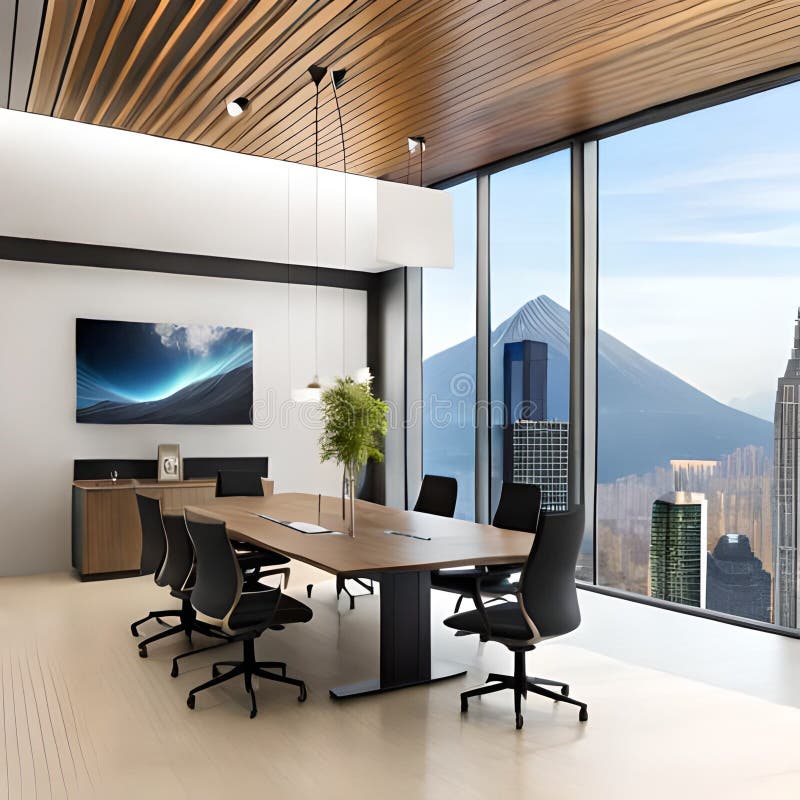 A State-of-the-art Video Conferencing Setup with Multiple Stock Photo ...