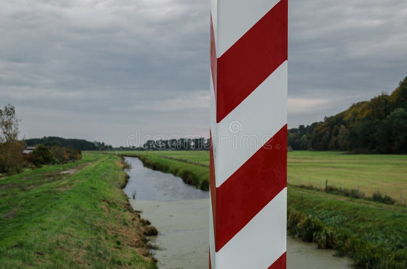 State border post stock image. Image of landscape, emblem - 236580763