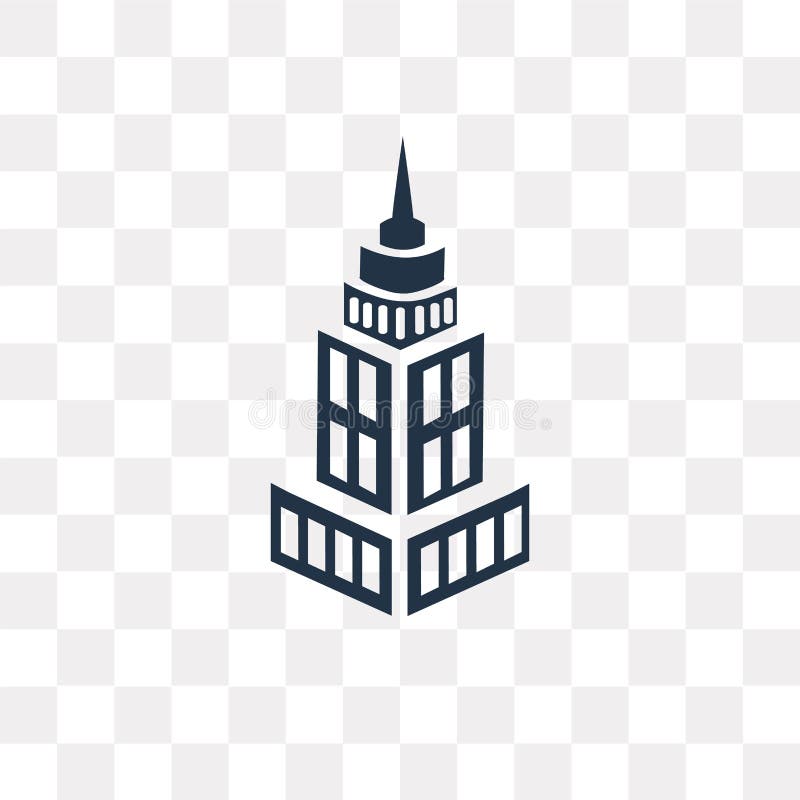 State Building Vector Icon Isolated on Transparent Background, S ...
