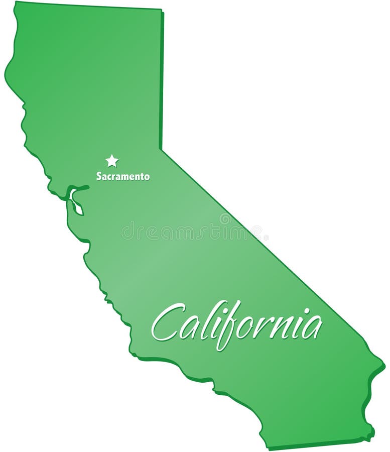 State of California stock vector. Illustration of border - 4674745