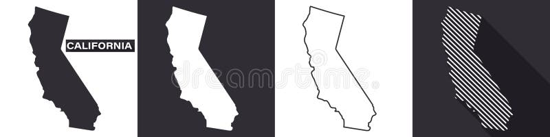 State of California. Map of California. United States of America ...