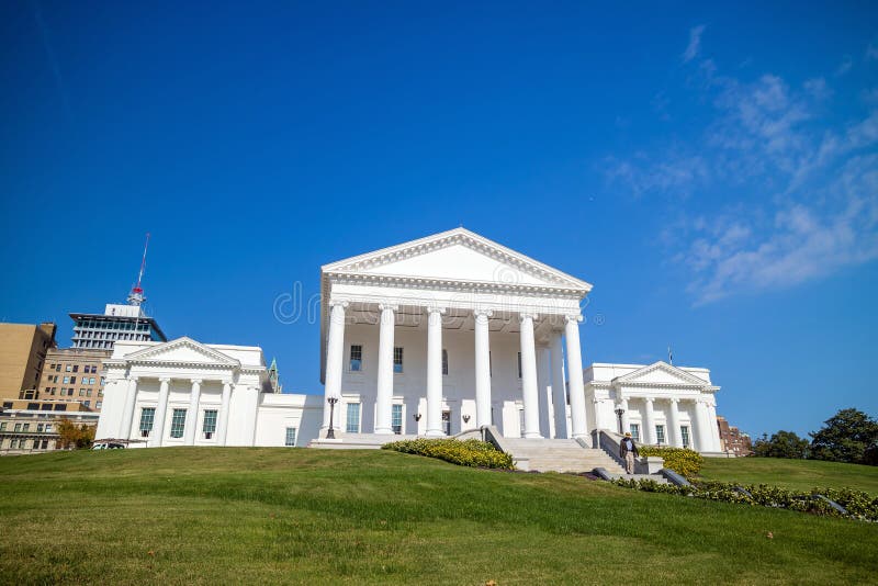 The State Capital Building in Richmond Virginia Stock Photo - Image of ...
