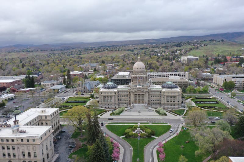 State Capitol in Boise, Idaho Editorial Image - Image of dome, urban ...