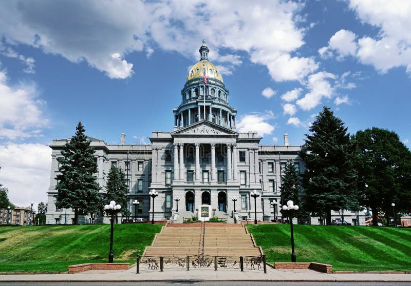 The State Capitol Building in Downtown Denver Colorado Stock Photo ...