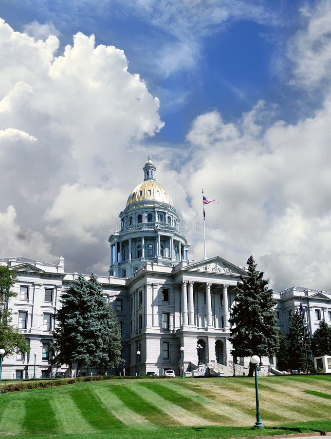 The State Capitol Building in Downtown Denver Colorado Stock Image ...