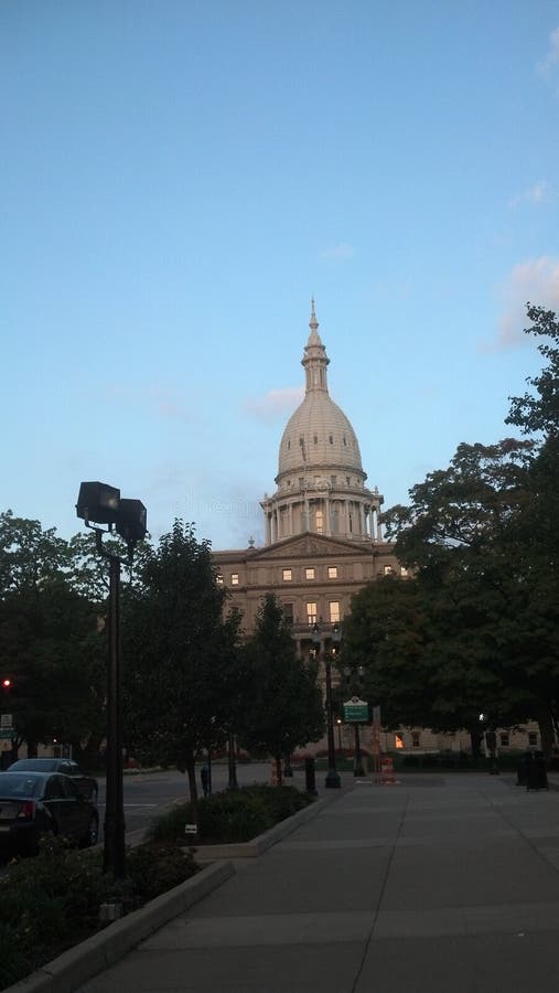 State Capitol Building Lansing Michigan Stock Image - Image of lansing ...