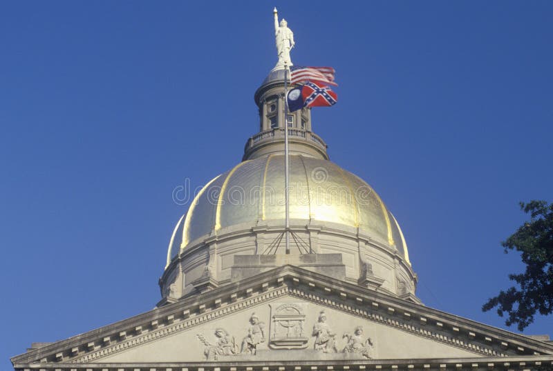 Georgia State Flag stock image. Image of blowing, symbolic - 23151431