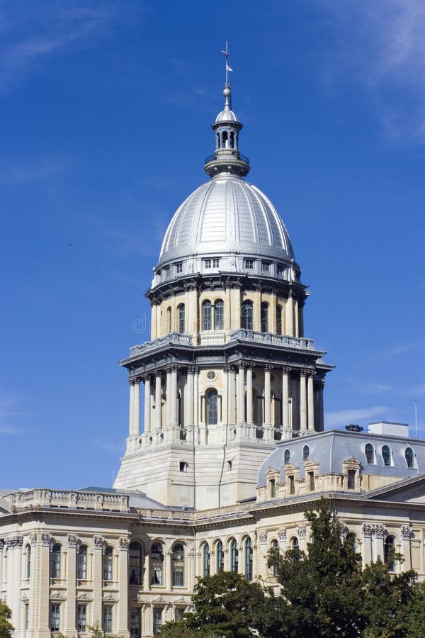 Springfield, Illinois: State Capitol Building Stock Image - Image of ...