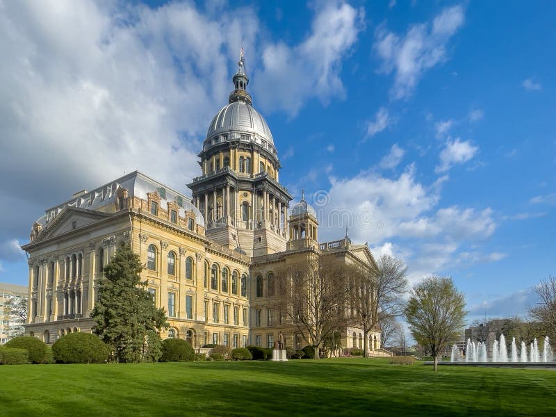 State Capitol of Illinois stock image. Image of zinc - 219542723