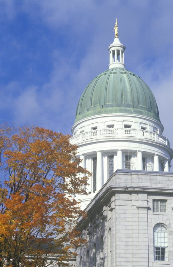 State Capitol of Maine stock image. Image of nationalistic - 23166169