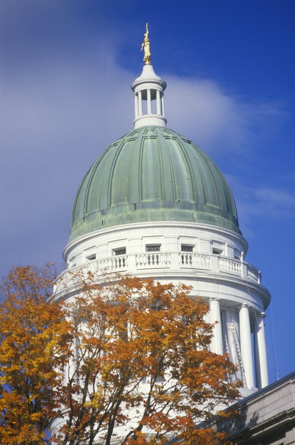 State Capitol of Maine stock image. Image of city, historic - 23168239