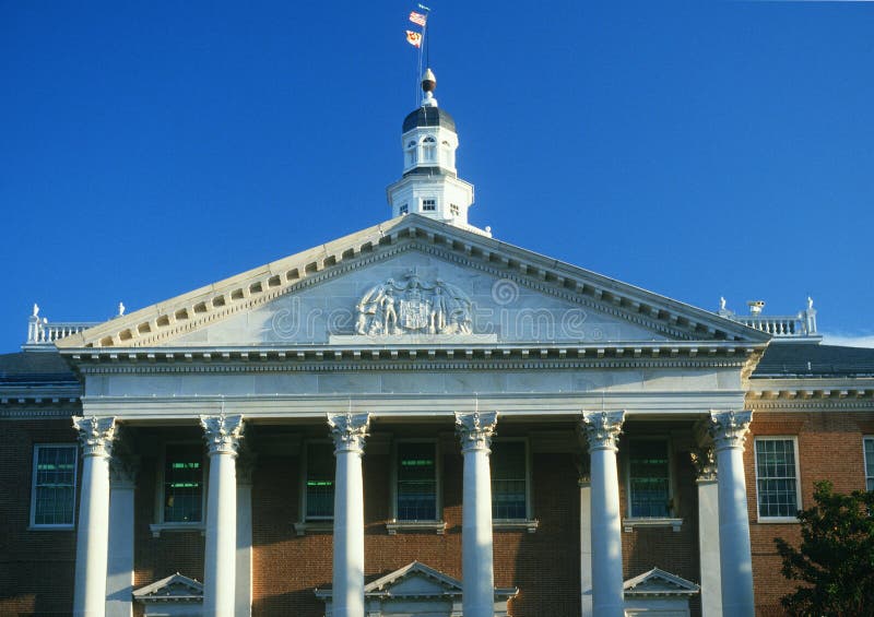 Maryland State House in Annapolis, Maryland Stock Photo - Image of ...
