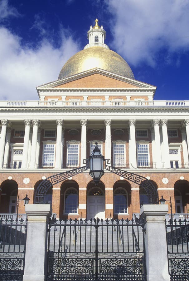 Massachusetts State Capitol Building Stock Photo - Image of exterior ...