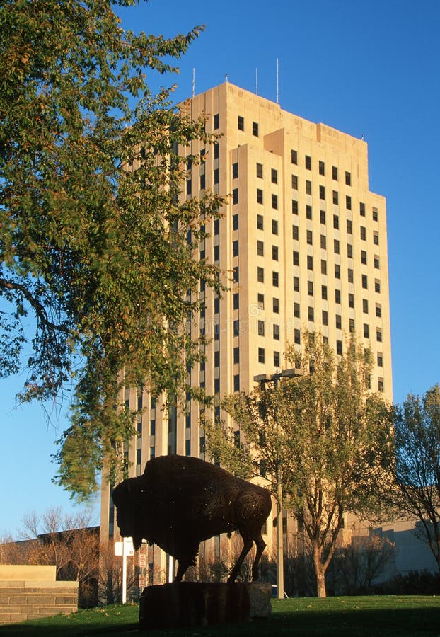 State Capitol of North Dakota Stock Image - Image of attraction ...