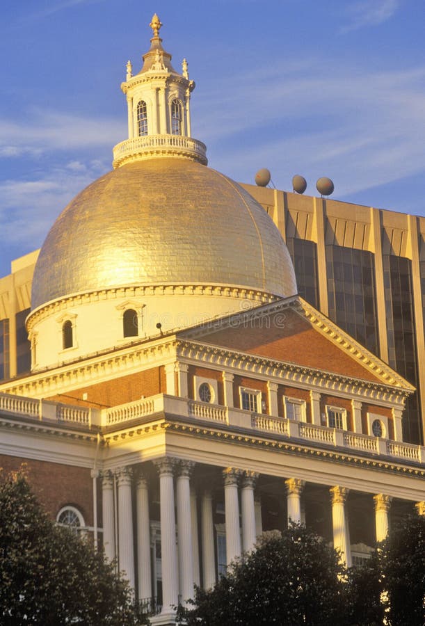Massachusetts State Capitol Building Stock Photo - Image of exterior ...