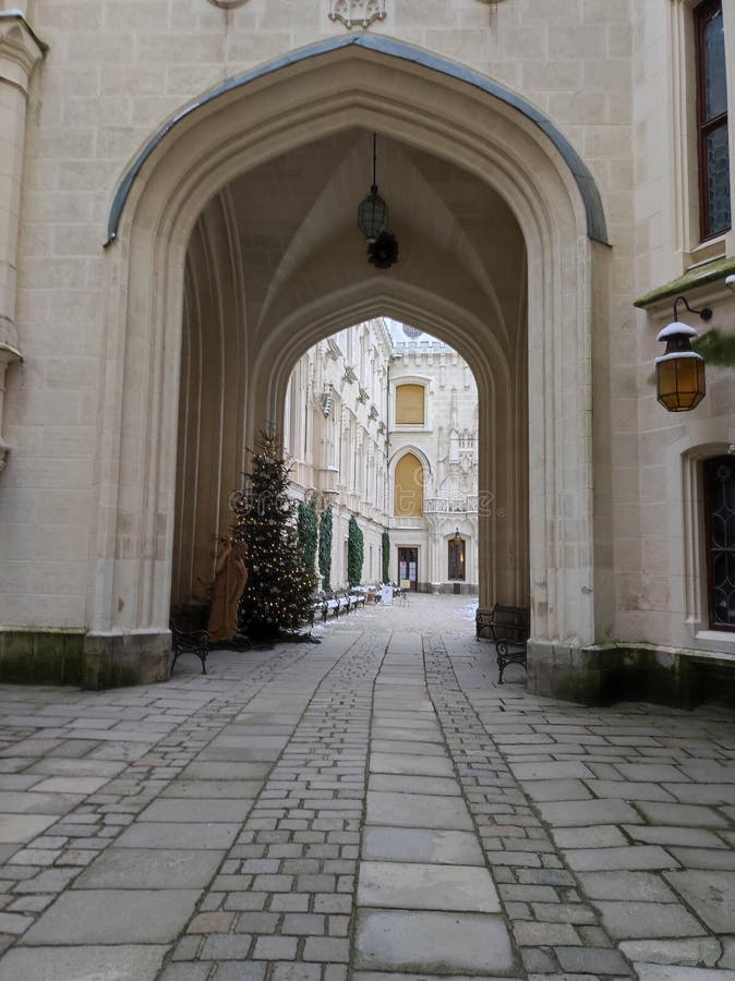 State Castle Hluboka Nad Vltavou Stock Photo - Image of dramatic ...