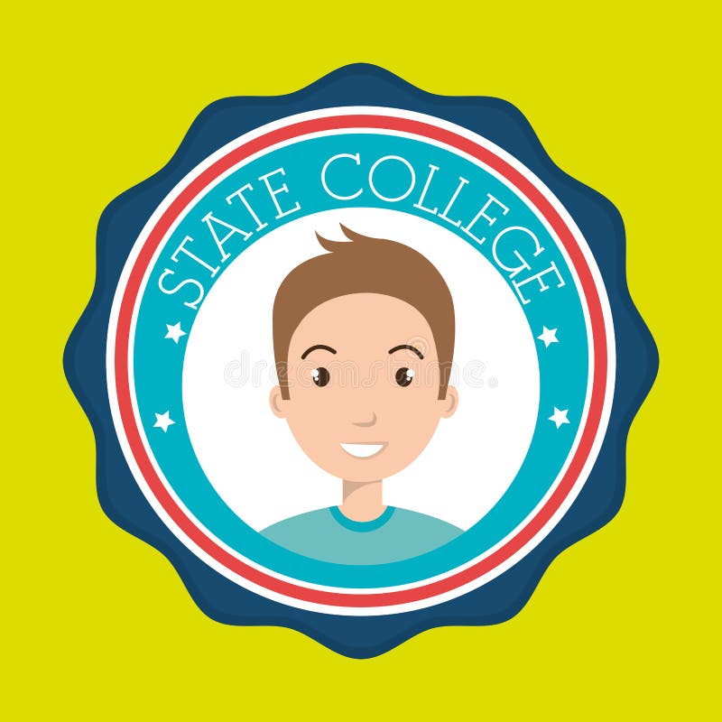 State college design stock illustration. Illustration of college - 83152943