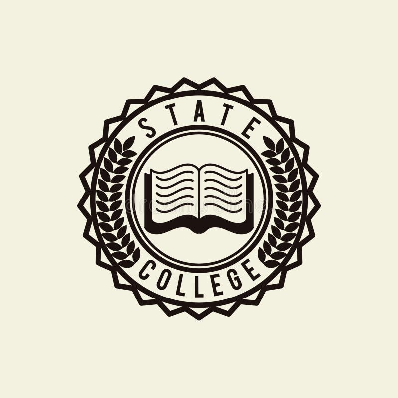 State College Logo Element. Vector Illustration Decorative Design Stock ...