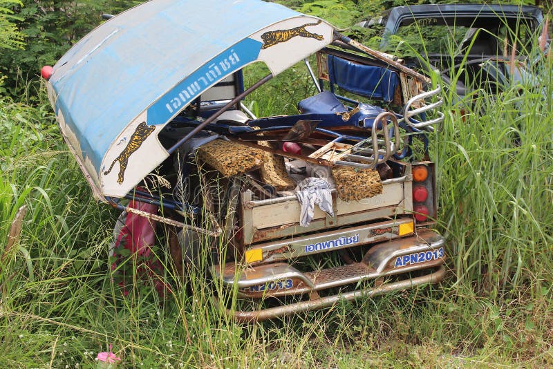 The State of a Decayed Car that Be Inoperable Thing. Editorial Image ...