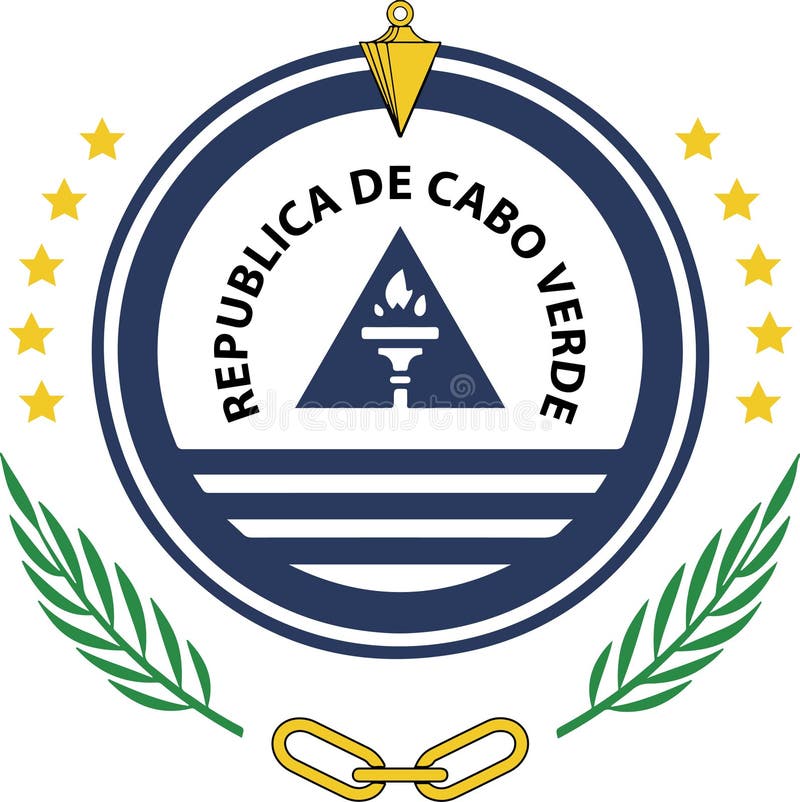 State emblem of Cape Verde stock vector. Illustration of star - 94032513