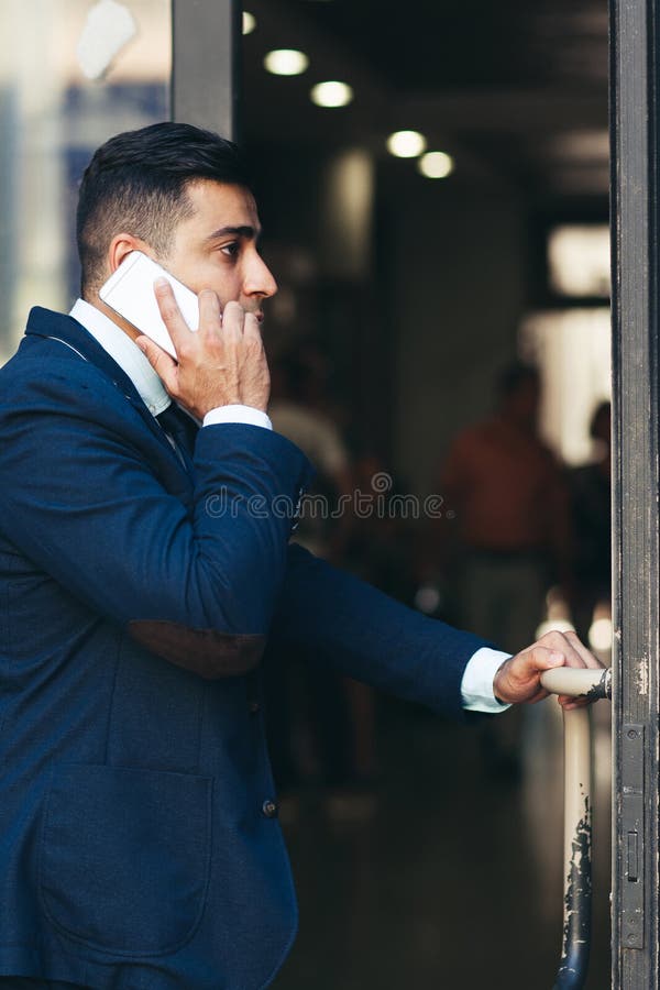 State Employee Talking on the Phone Stock Image - Image of phone ...