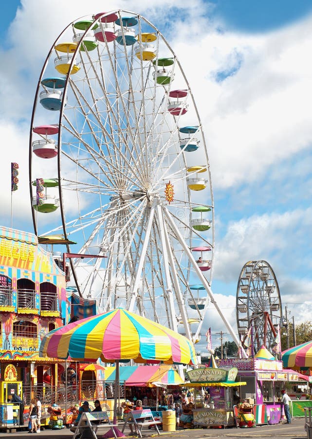 Rides on the Midway at the Indiana State Fair Editorial Stock Photo ...