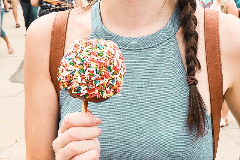 State Fair Caramel Apple stock photo. Image of apple - 116310830