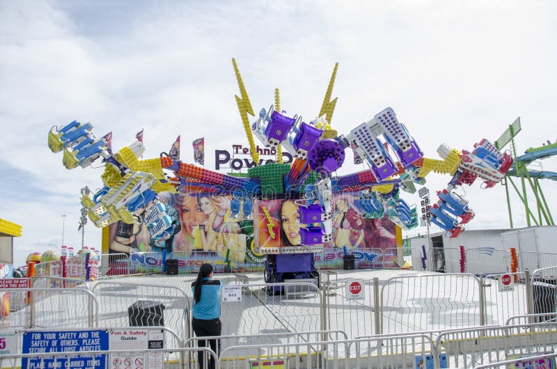 State fair ride editorial stock image. Image of outsie - 44672224