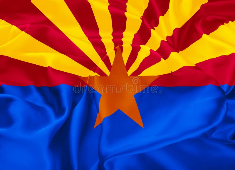 State Flag of Arizona stock illustration. Illustration of country ...