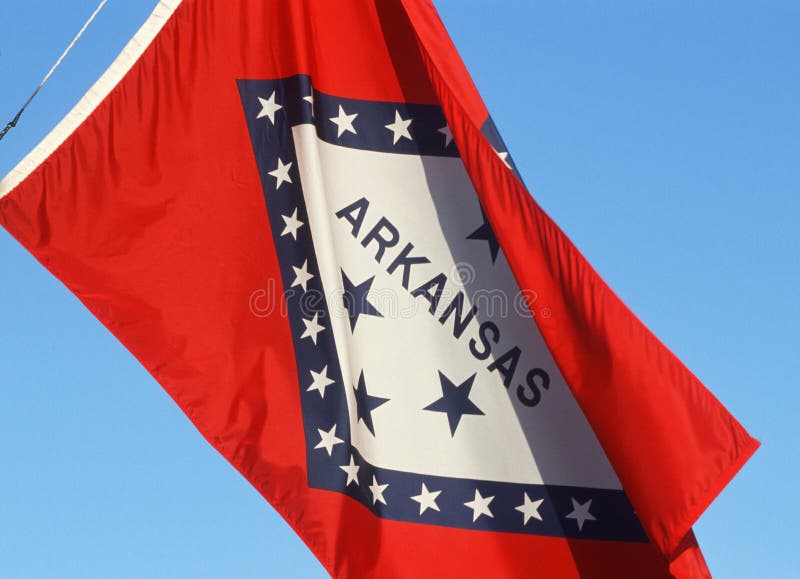 State Flag of Arkansas stock image. Image of america - 52256403